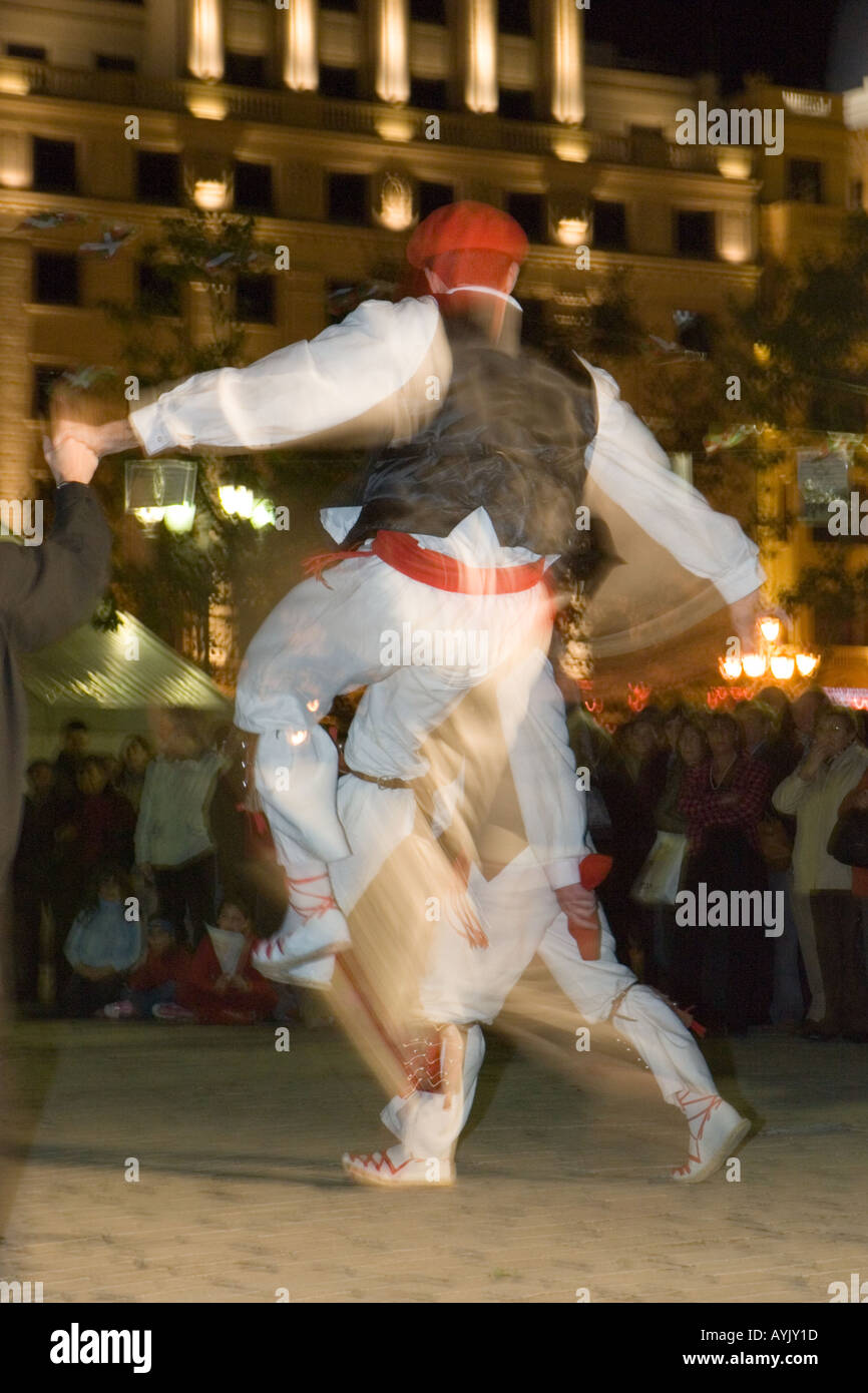 Traditional Basque Folk dance Euskal Dantza Tradizionaleko taking place ...