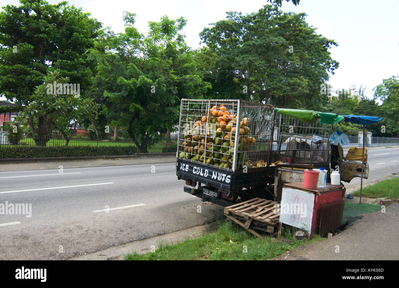 Coconut vendor trinidad hi-res stock photography and images - Alamy