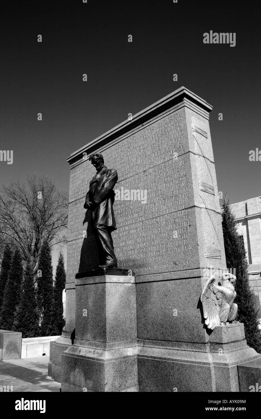 Monument abraham lincoln daniel hi-res stock photography and images - Alamy