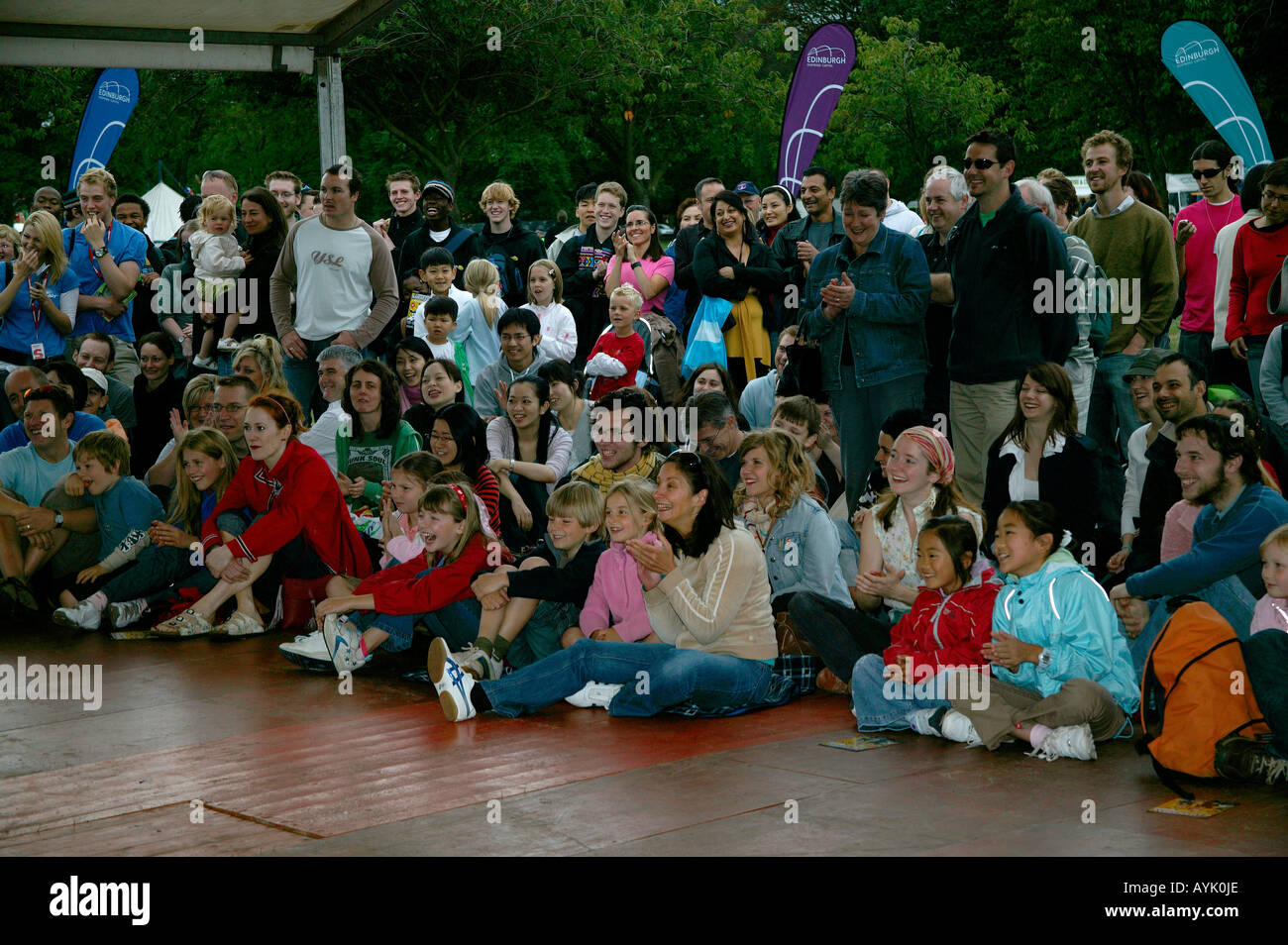 Audience Of Children Clapping