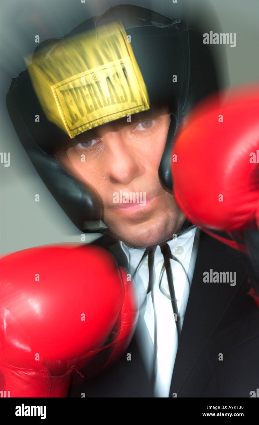 business man boxer Stock Photo - Alamy