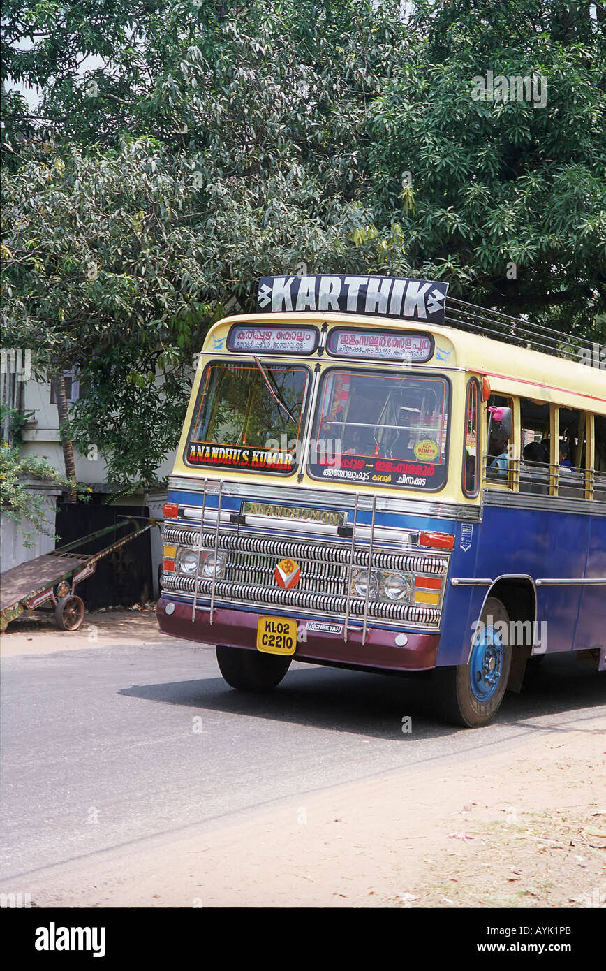 Public transport bus India Kerala a state on the tropical coast of ...
