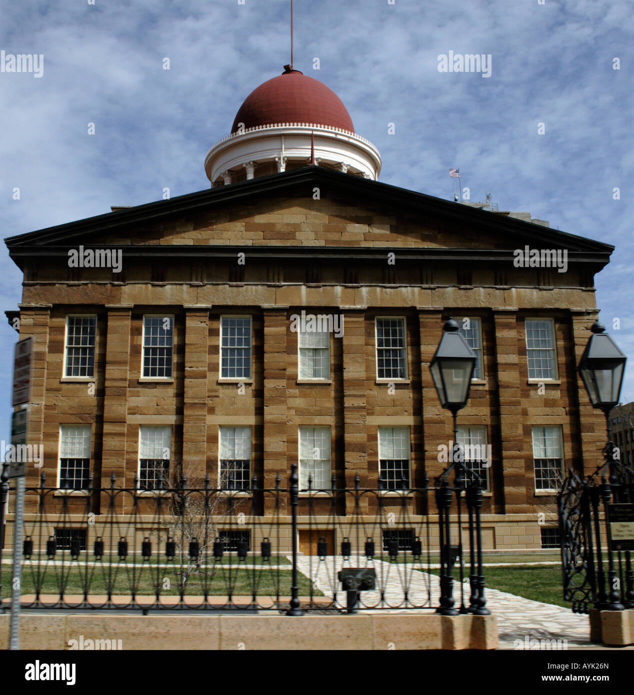 The old courthouse in Springfield, Illinois (monument Stock Photo - Alamy