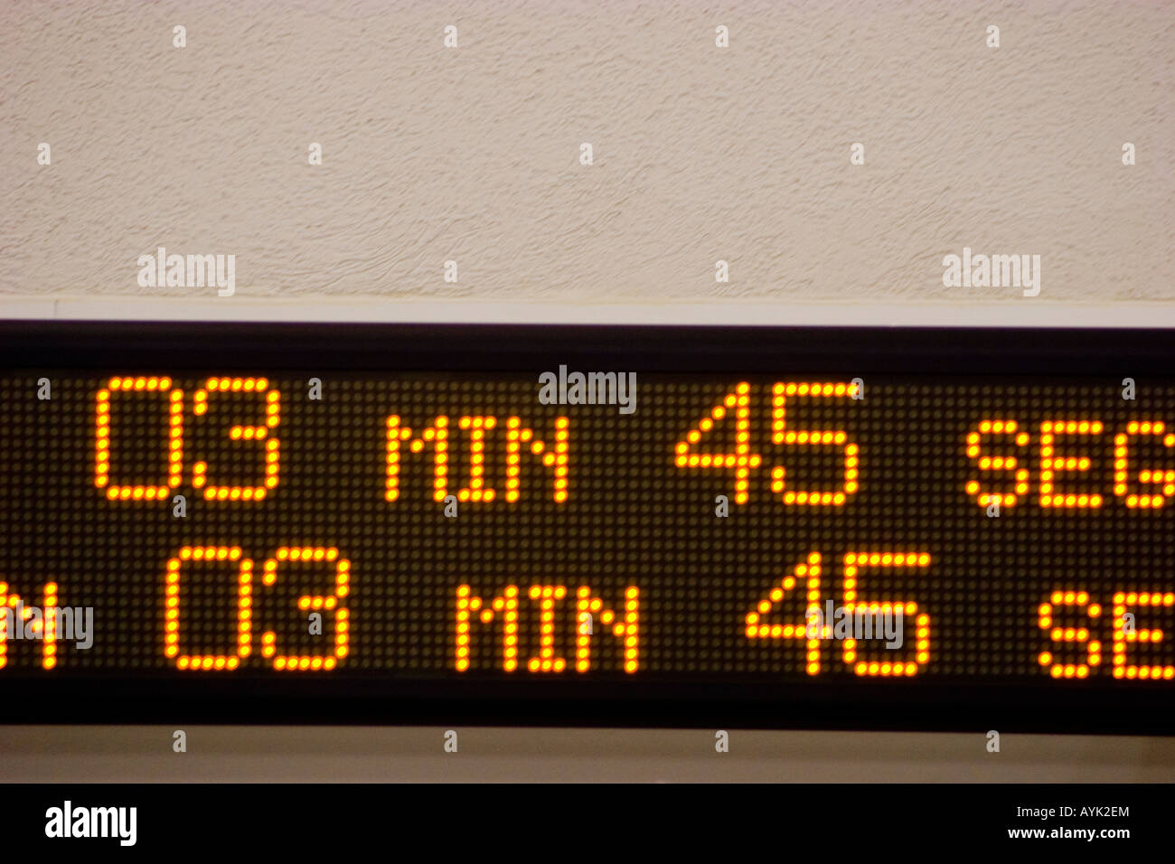 Mexican Airport Digital Clock Stock Photo - Alamy