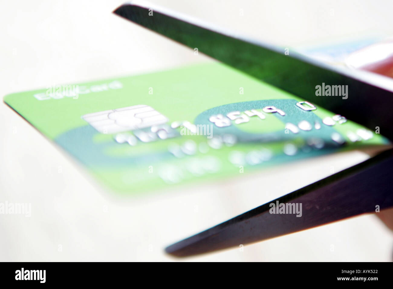 Cutting Up A Credit Card Stock Photo - Alamy