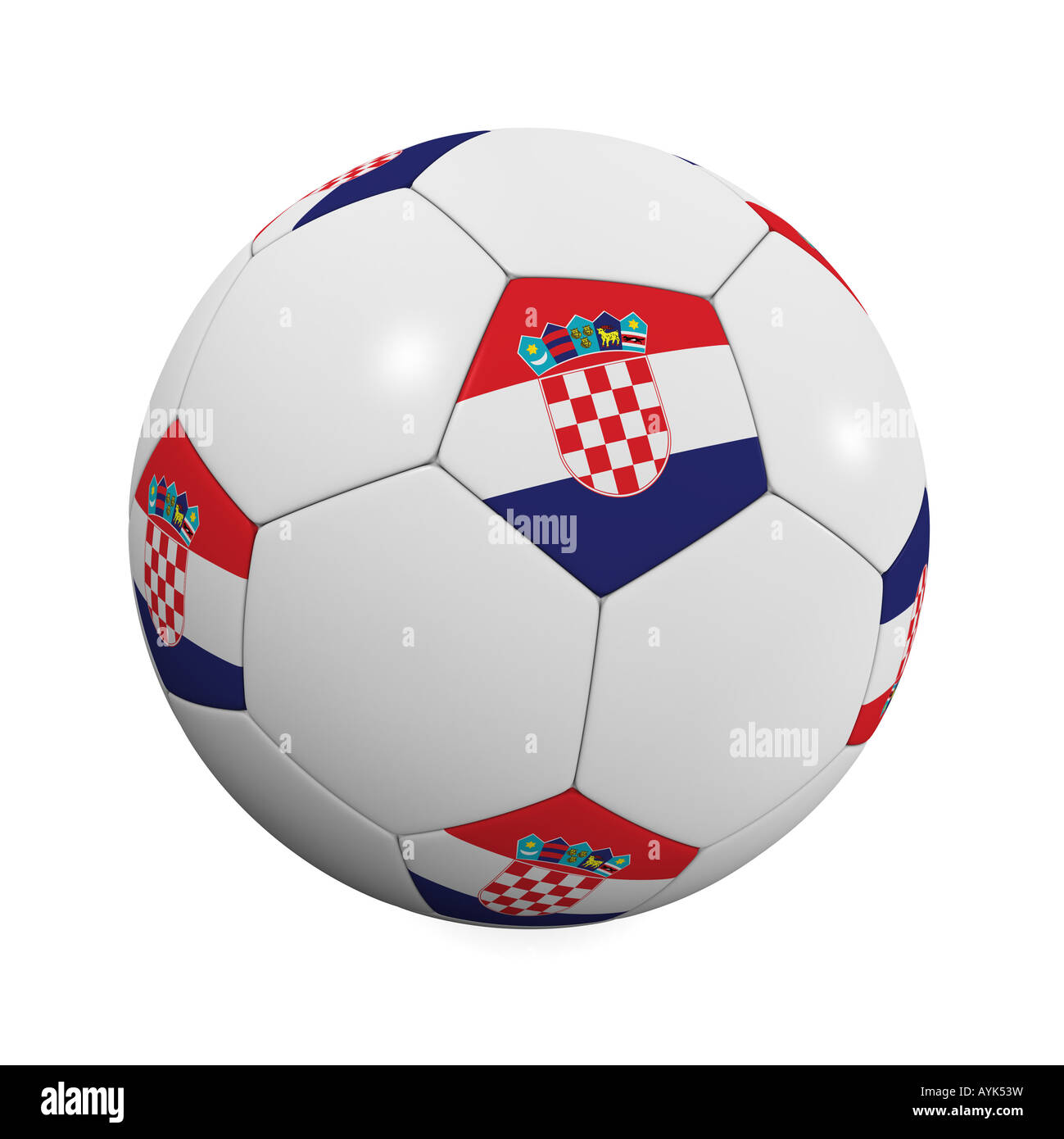 Croatian Soccer Ball Stock Photo - Alamy