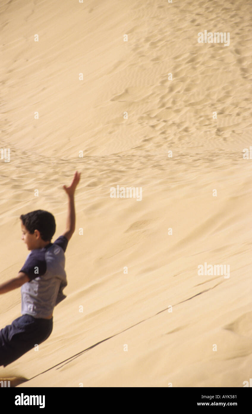 Jumping Out Sand 1 Stock Photo - Alamy