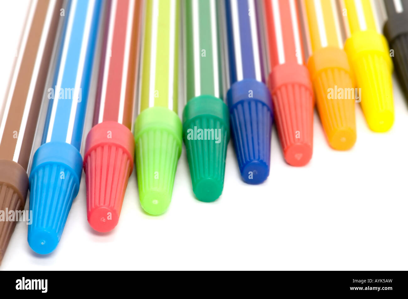 series object on white soft tip pen Stock Photo - Alamy