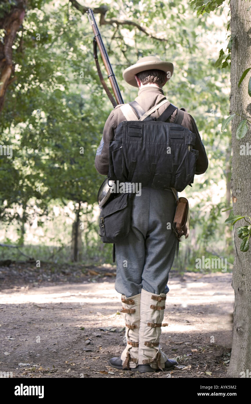 Confederate Soldier Waits to Advance Stock Photo - Alamy