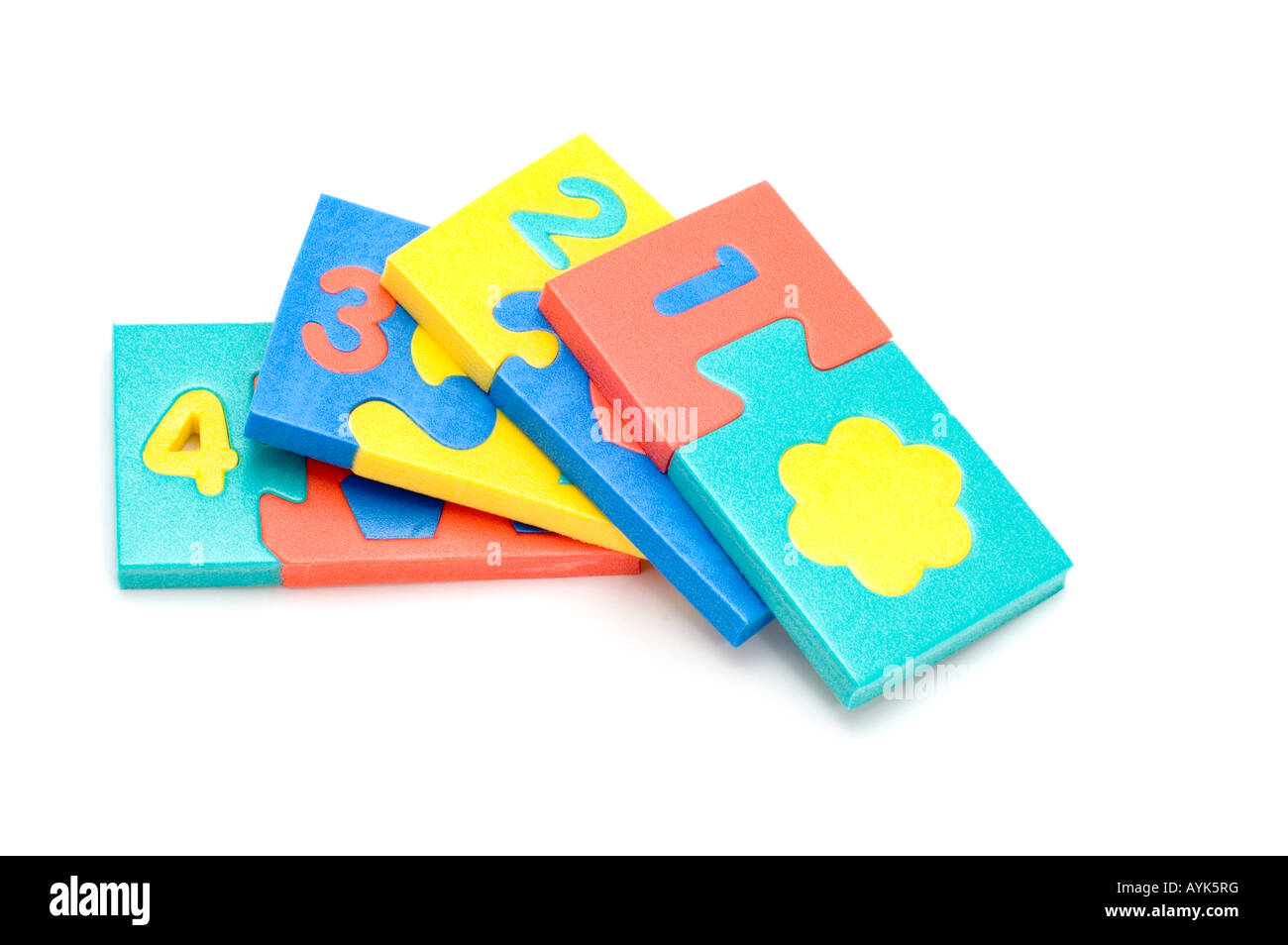 series object on white toy logical game Stock Photo - Alamy
