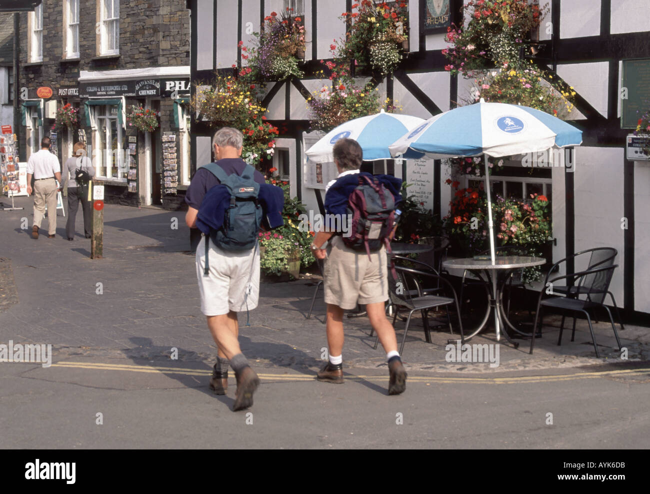 Hawkshead village popular Lake District tourist walking area has ...
