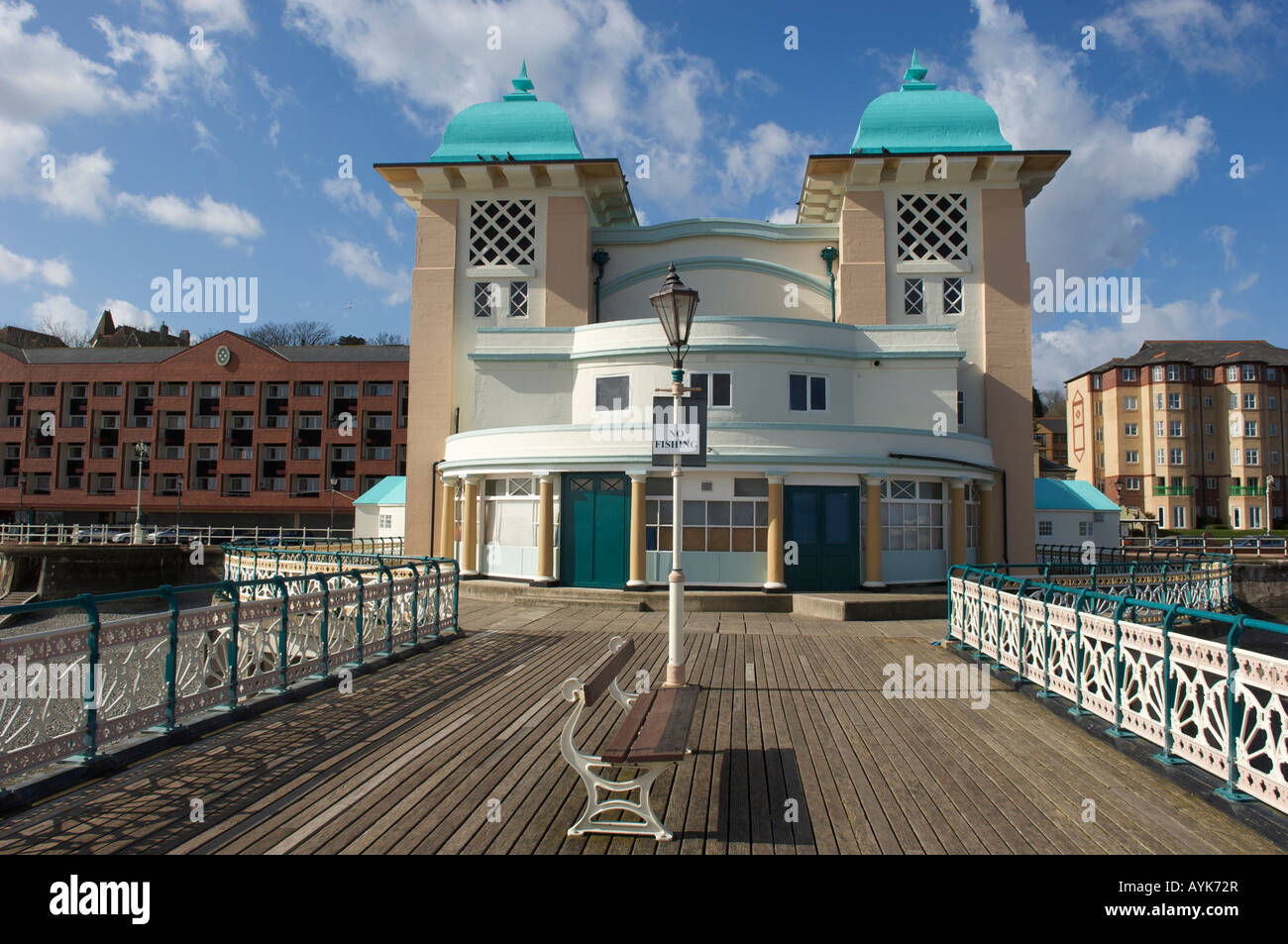 Penarth pier at the Esplanade Penarth Wales Stock Photo - Alamy