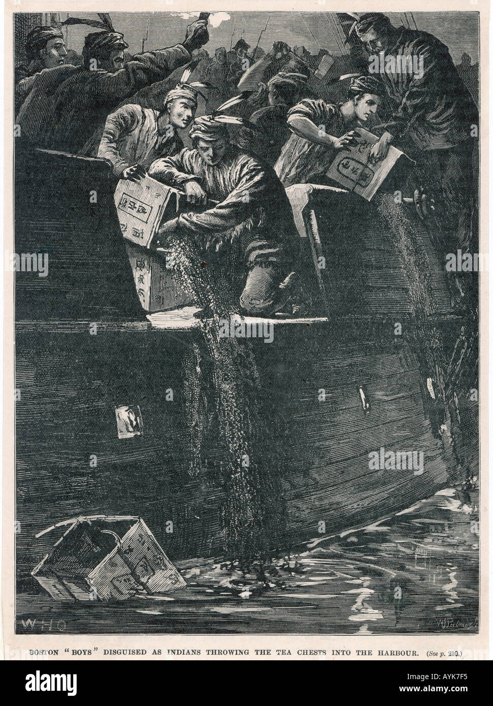 Boston tea party 1773 hi-res stock photography and images - Alamy