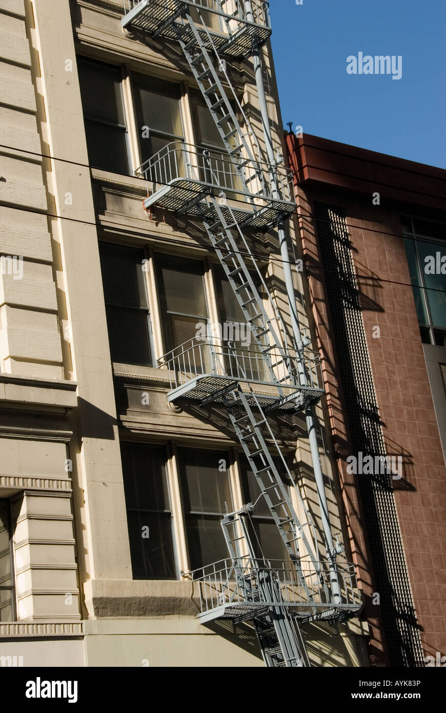 Fire escape ladders hi-res stock photography and images - Alamy