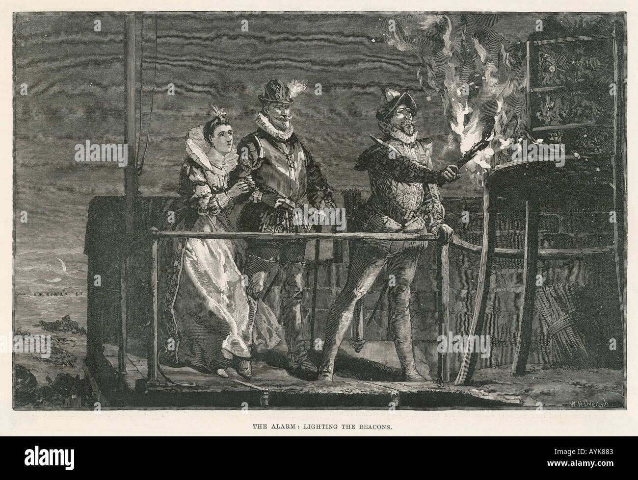 Armada Beacons 1588 Stock Photo - Alamy