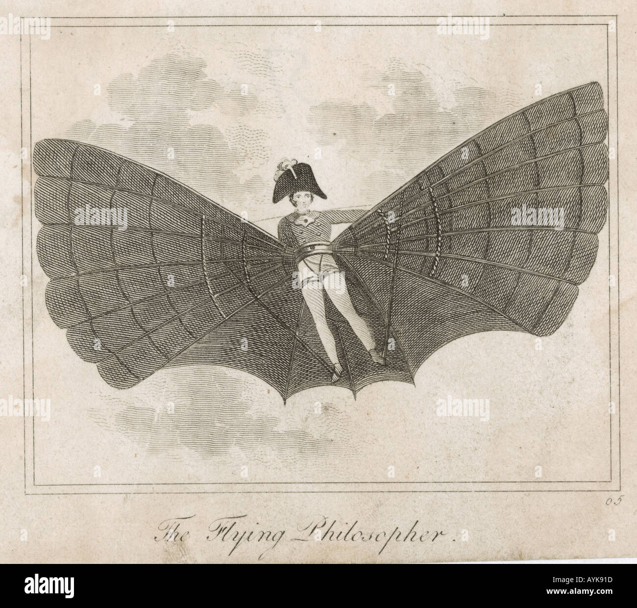 The Flying Man Stock Photo - Alamy