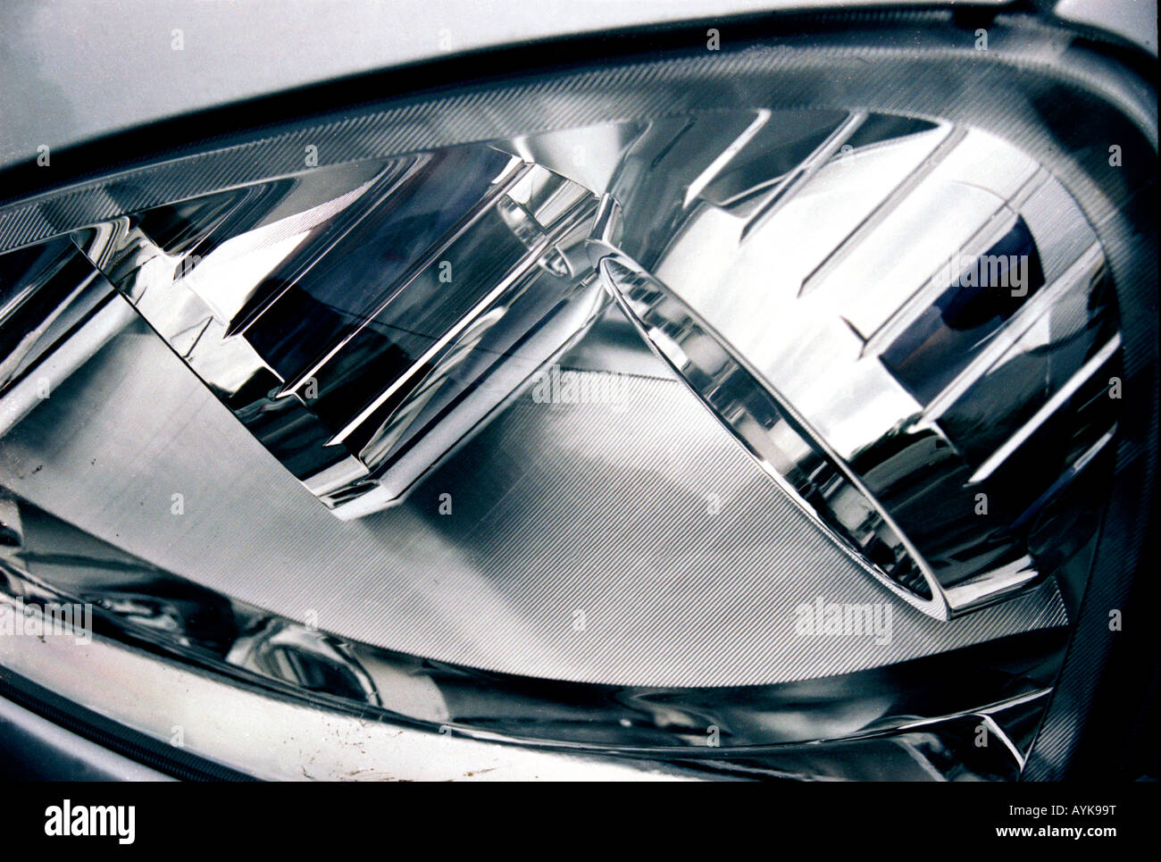 Close up of car headlight unit Stock Photo - Alamy