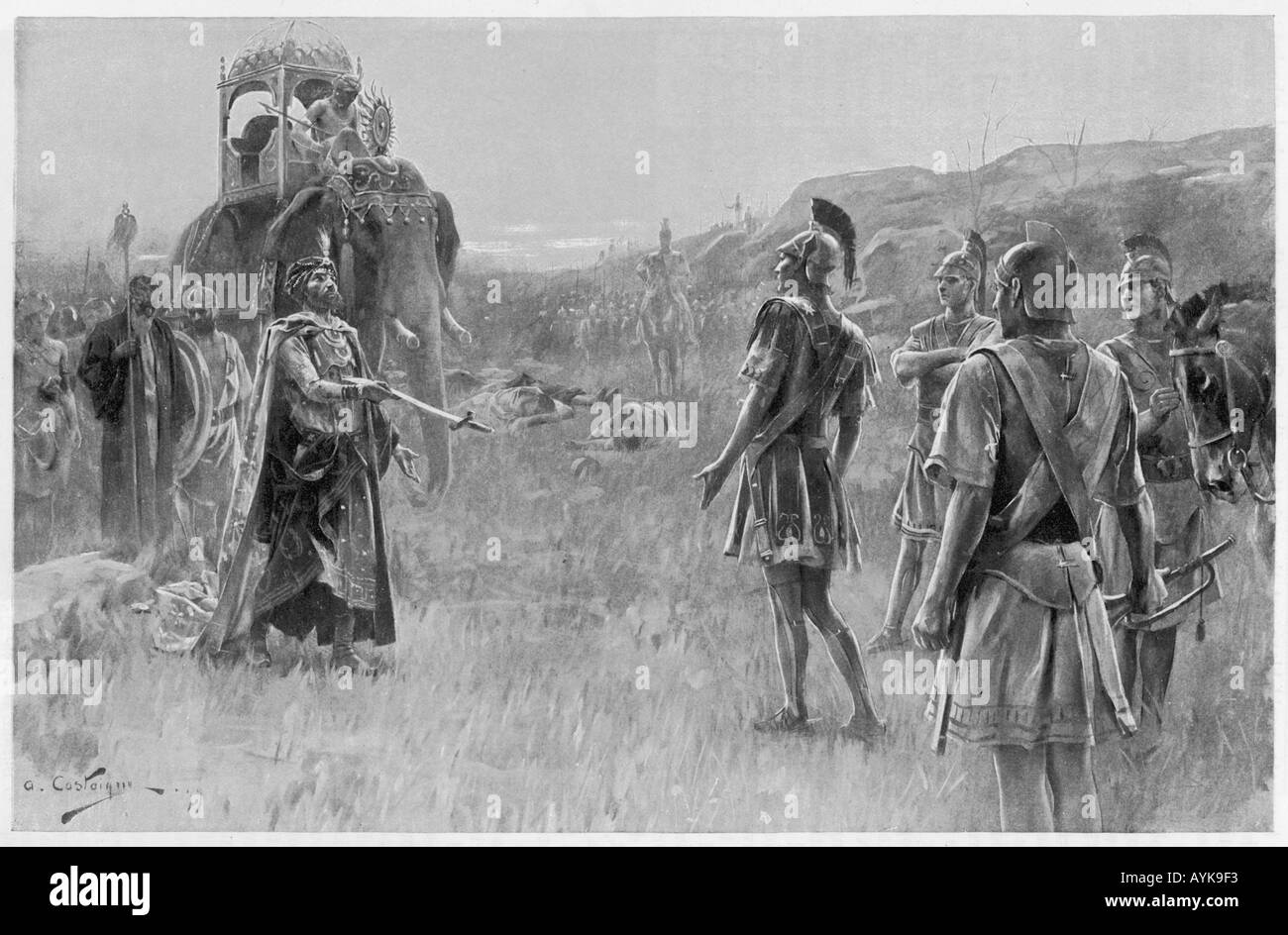 Alexander And Porus Stock Photo - Alamy