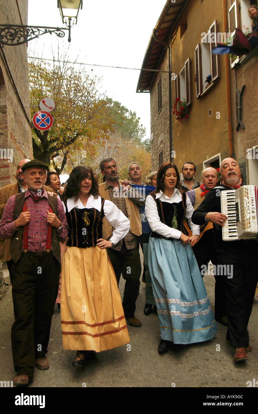 Citerna Italy Umbria folkfestival upright vertical portrait Stock Photo ...