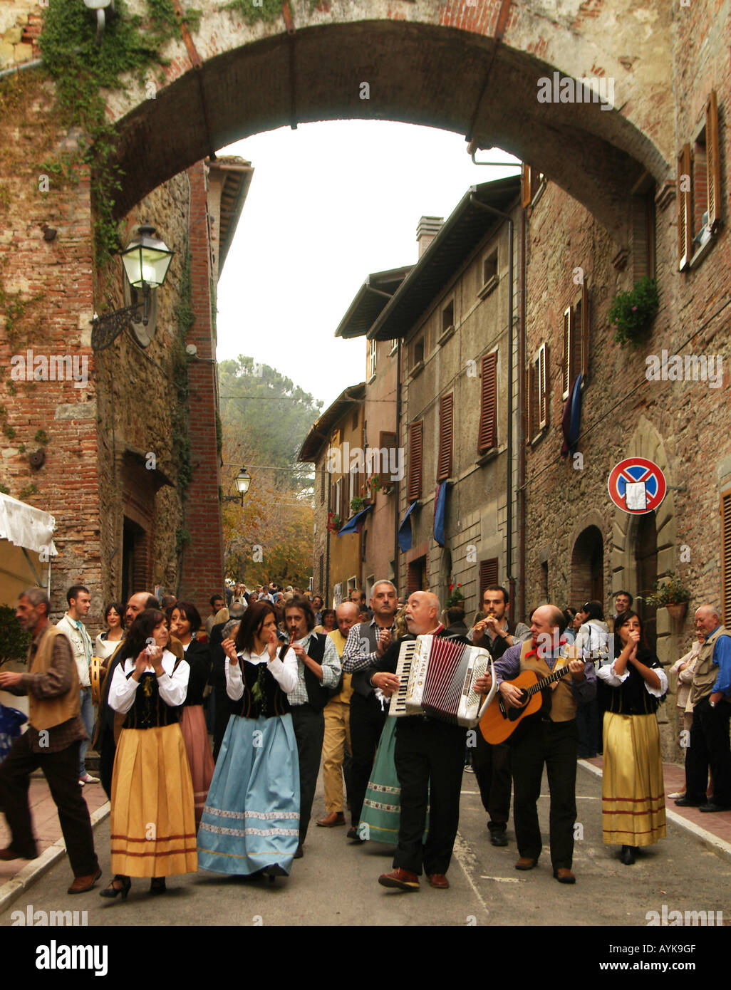 Citerna Italy Umbria folkfestival upright vertical portrait Stock Photo ...