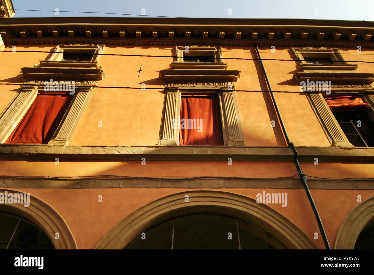 Bologna Typical architecture of Bologna Italy Stock Photo - Alamy