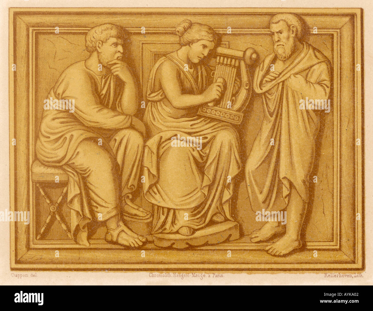 Playing lyre hi-res stock photography and images - Alamy