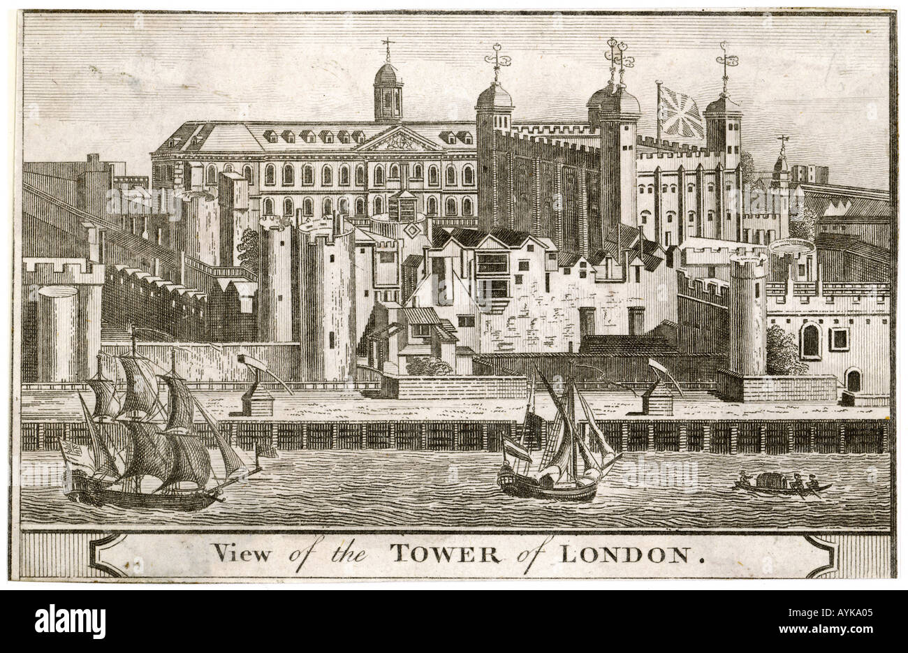 London Tower C18th Stock Photo - Alamy
