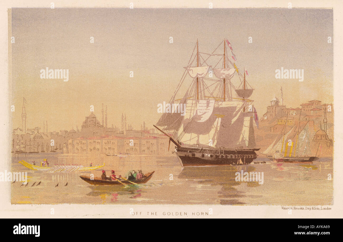 General view the harbour constantinople hi-res stock photography and ...