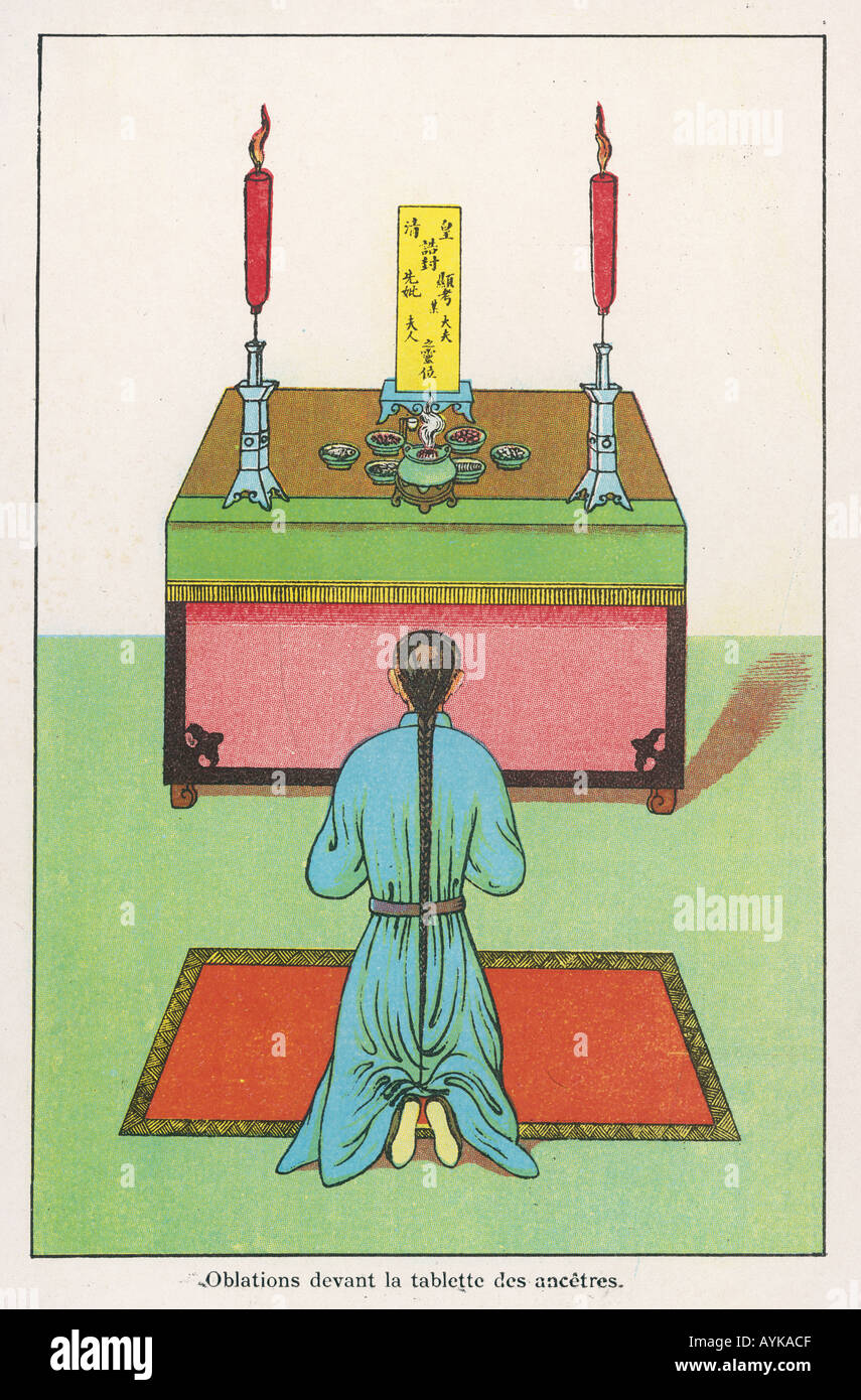 Devotions At An Altar Stock Photo - Alamy