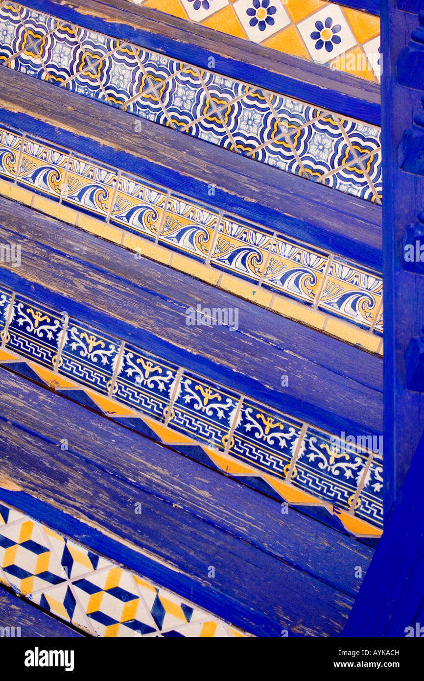 Mexican tiles stairs hi-res stock photography and images - Alamy