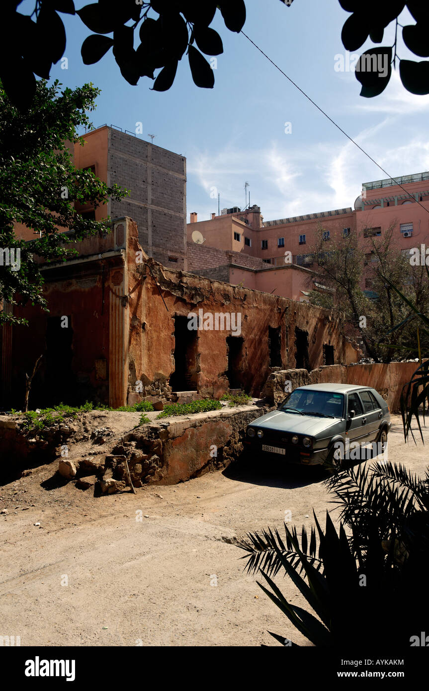 Off road parking in Marrakech, Morocco Stock Photo - Alamy