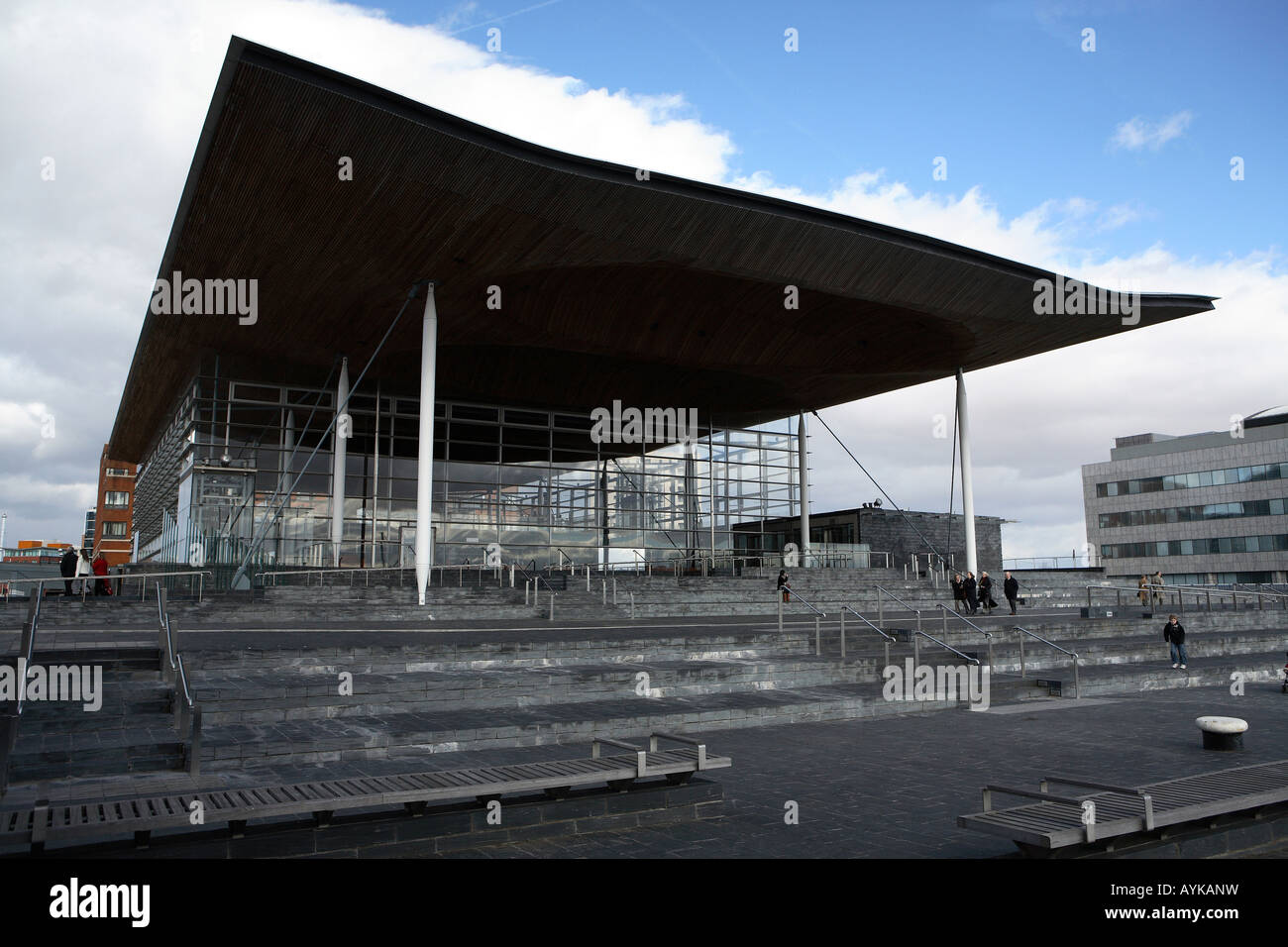 The Senedd (Welsh Assembly), Cardiff Bay Stock Photo - Alamy