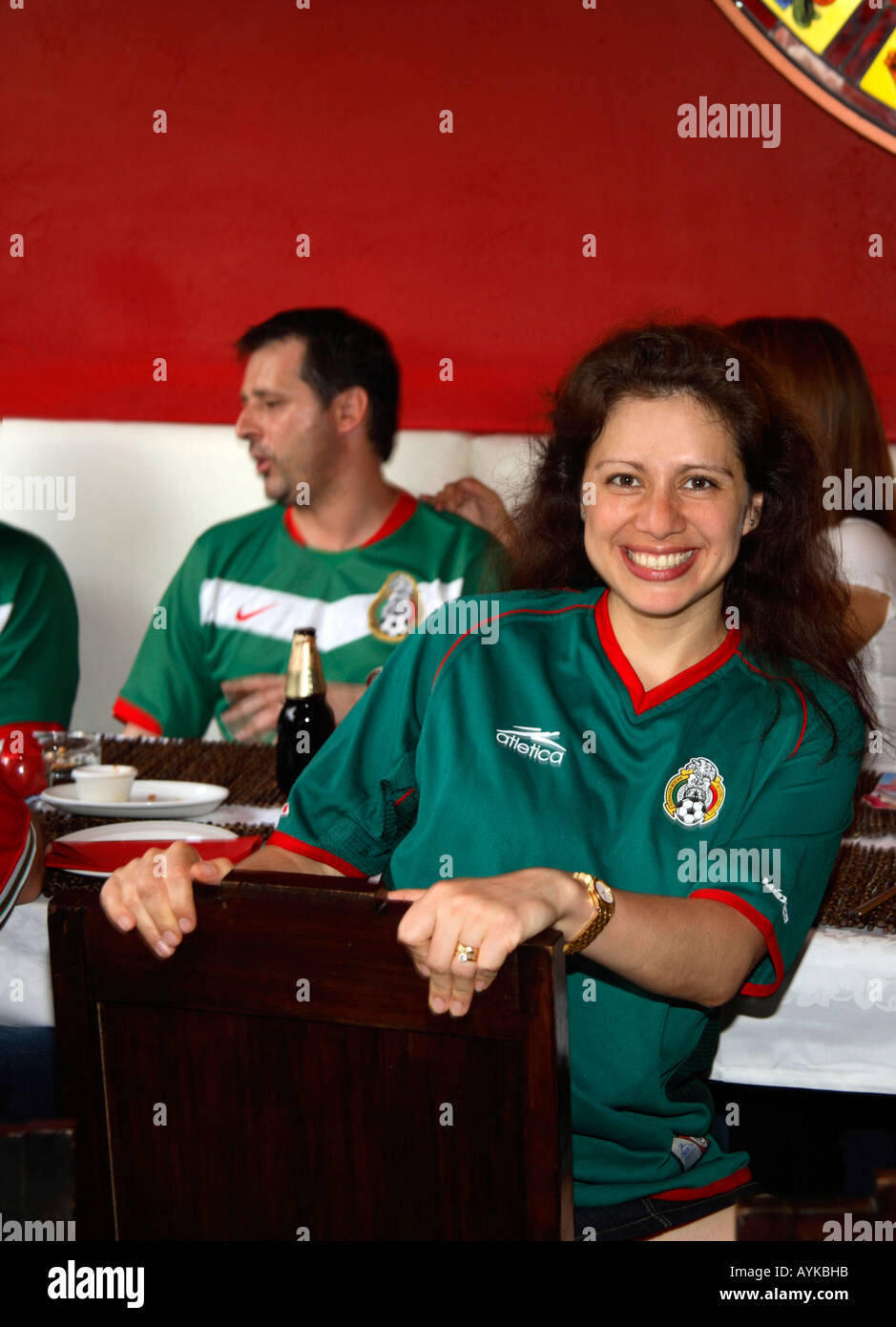 Mexican fans celebrating 3-1 win over Iran during 2006 World Cup Finals ...