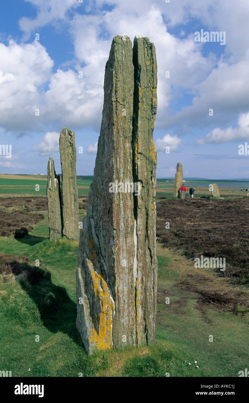 Scotland, Orkney Islands, Ring of Brodgar, neolithic stone circle Stock ...