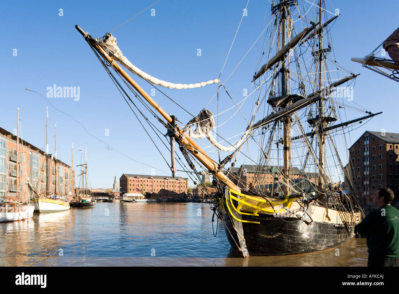 Sailing Ship Entering Docks High Resolution Stock Photography and ...