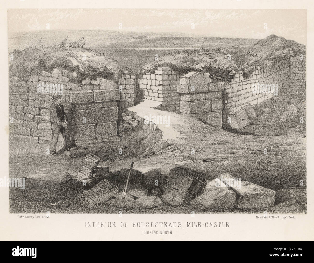 Houseteads Mile Castle Stock Photo - Alamy