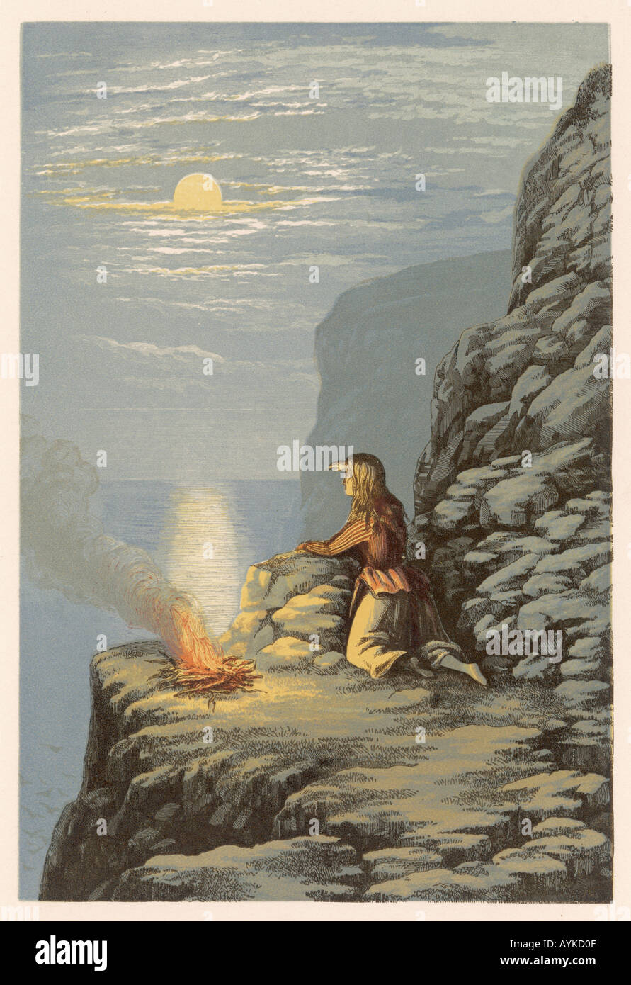 The Signal Fire Stock Photo - Alamy