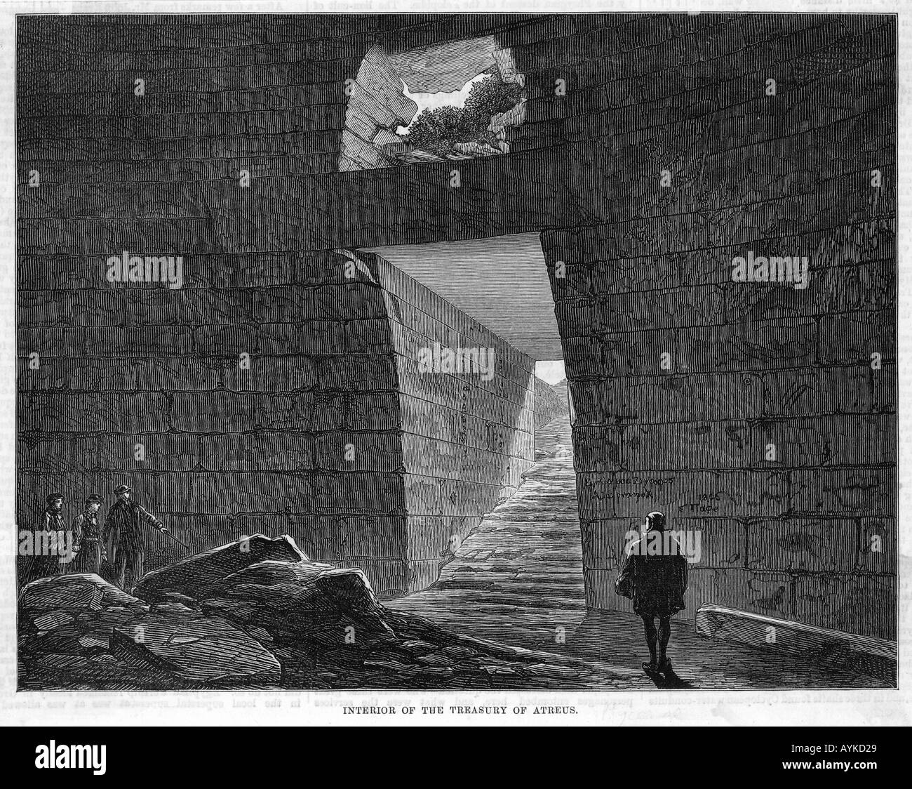 Interior Of Tholos Tomb Stock Photo - Alamy