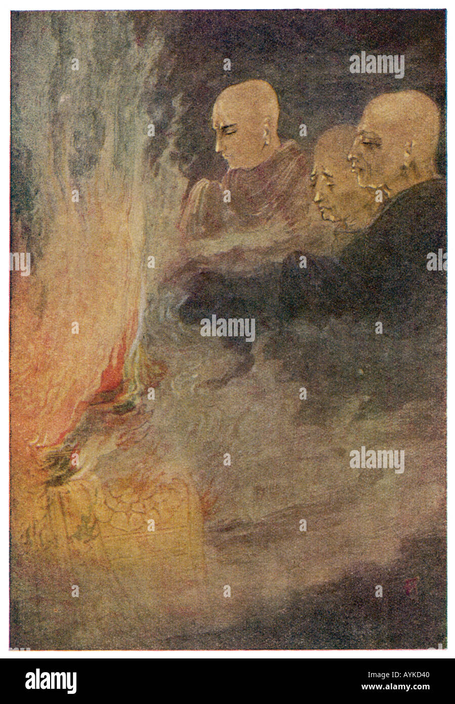 Death Of Buddha Stock Photo - Alamy