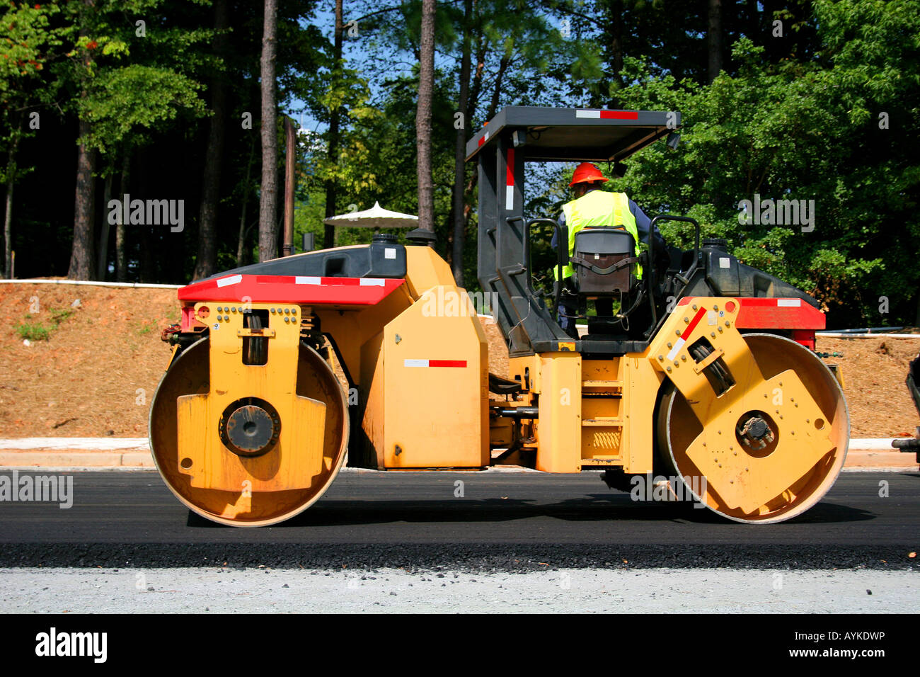 Heavy road construction equipment Stock Photo - Alamy