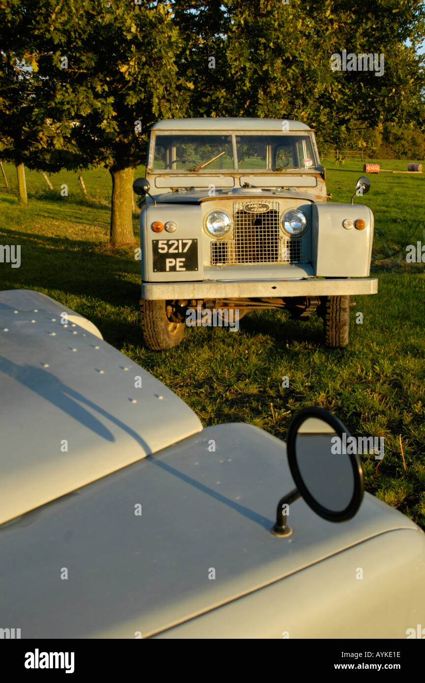 grey 1963 Land Rover Series 2a short wheel base truck cab Stock Photo ...