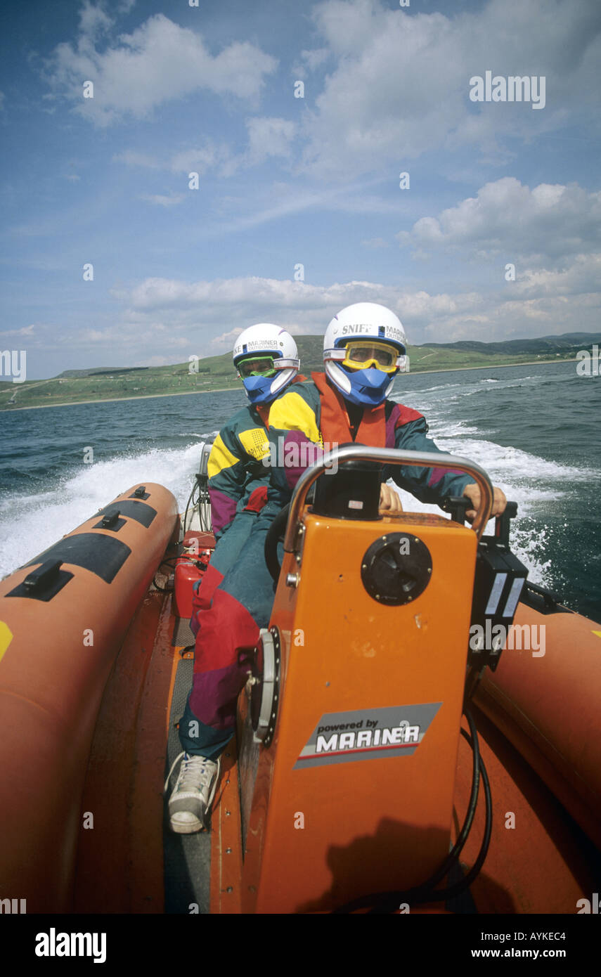 Racing RIB Rigid Inflatable Boat during annual Round Scotland RIB Race ...