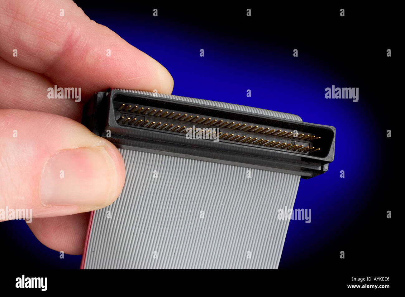 SCSI 3 interface ribbon cable Stock Photo - Alamy
