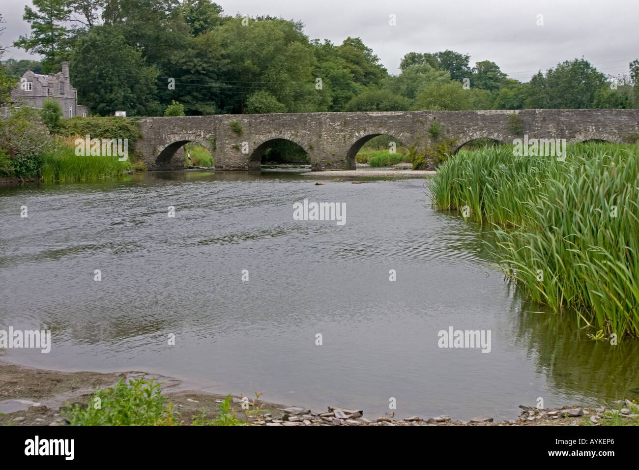 bridge over the river teifi, Llechryd wales Stock Photo - Alamy