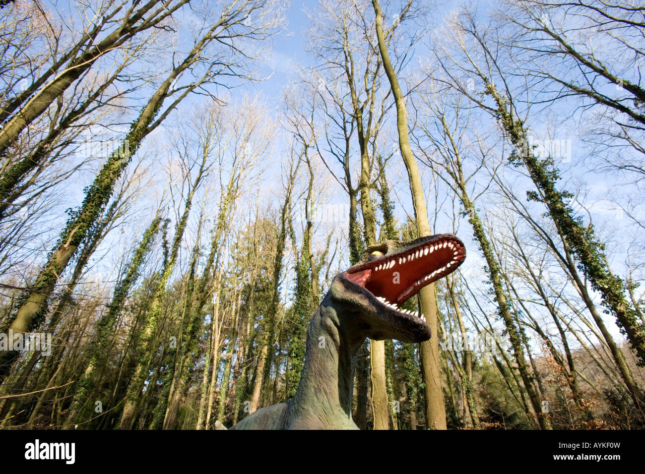 Saurier in Park Mondo Verde Dinosaur at the pleasure grounds of Mondo ...