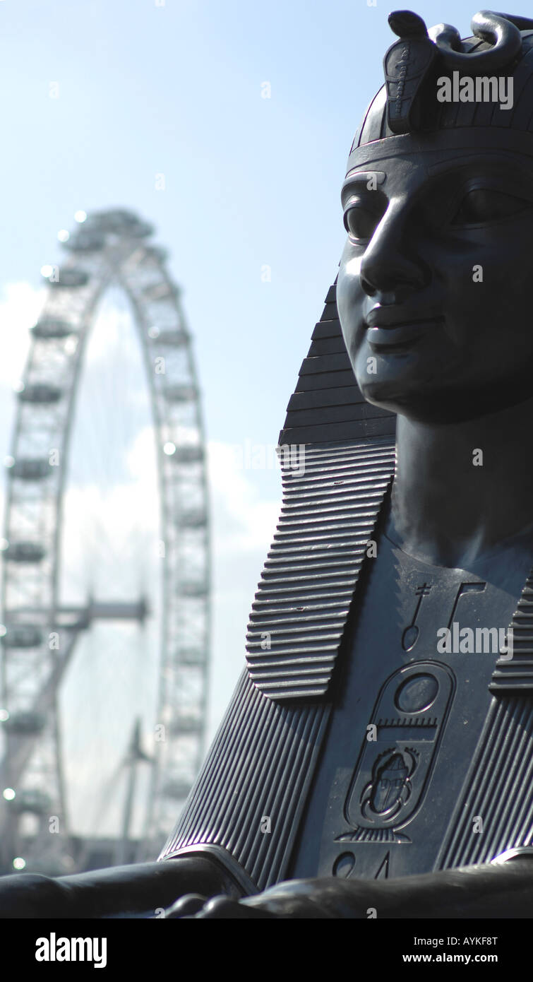 Statue sphinx london embankment hi-res stock photography and images - Alamy