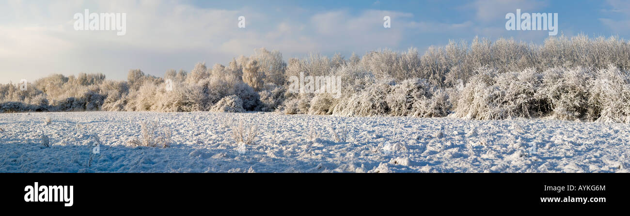 A snow covered rural landscape in the countryside Stock Photo - Alamy