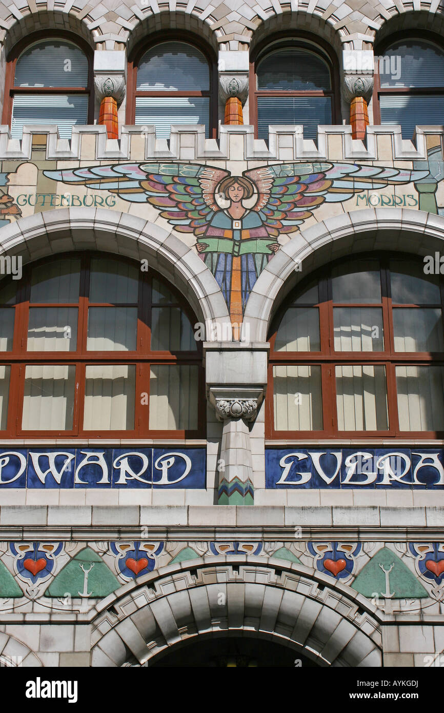 Art Nouveau Facade of the Edward Everard Building, Bristol Stock Photo ...