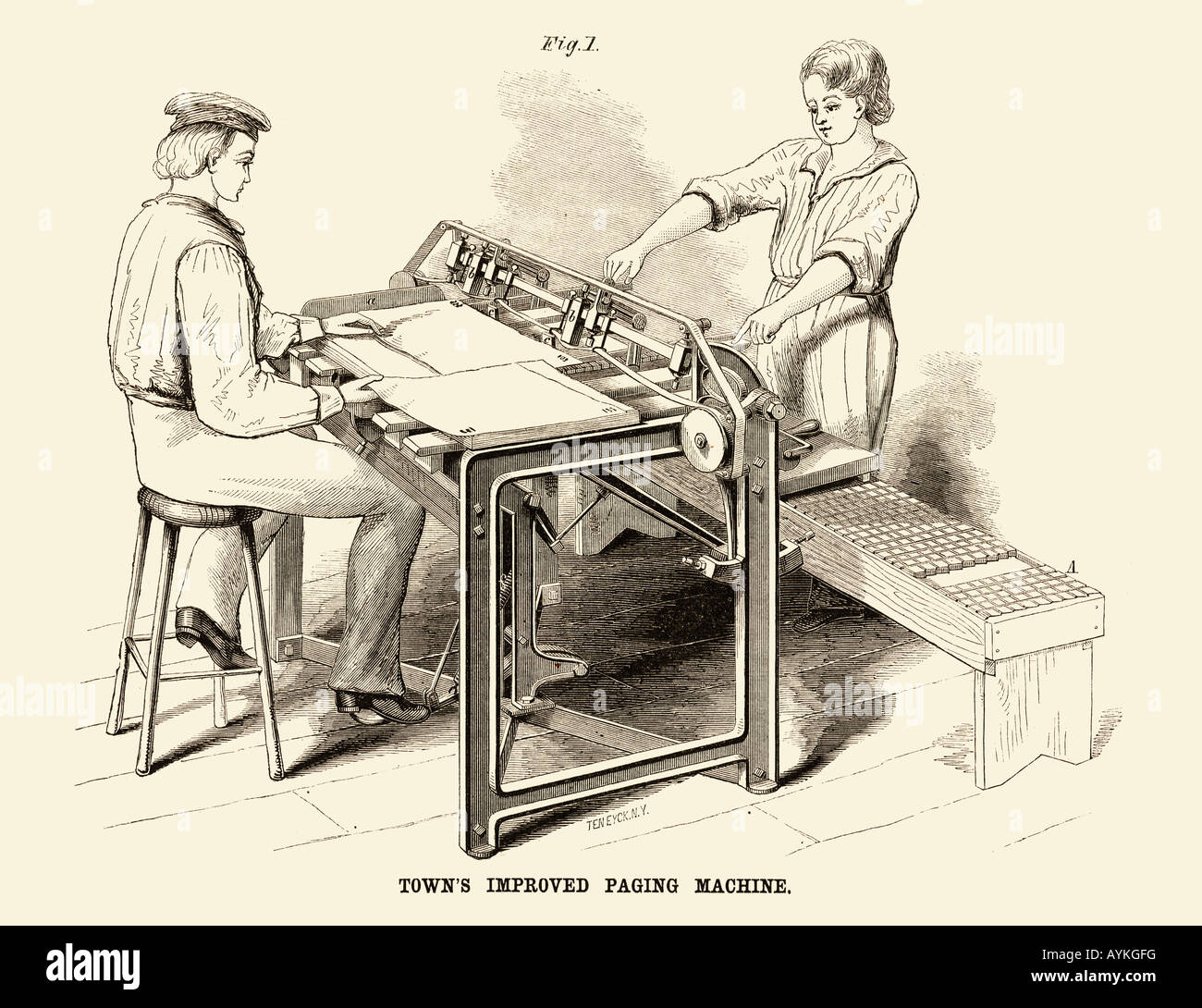 Improved paper machine hi-res stock photography and images - Alamy