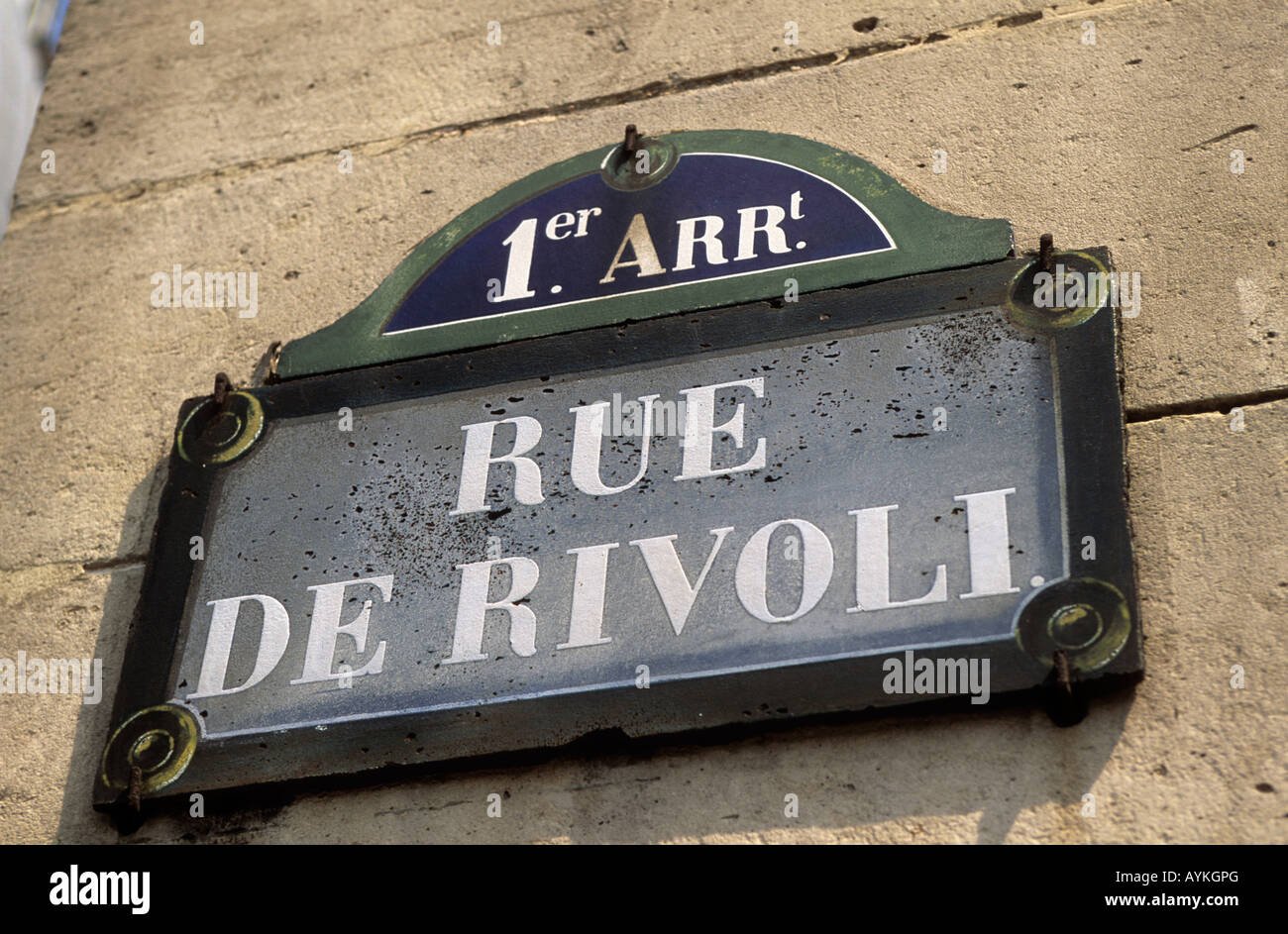 Rue de rivoli paris street sign hi-res stock photography and images - Alamy